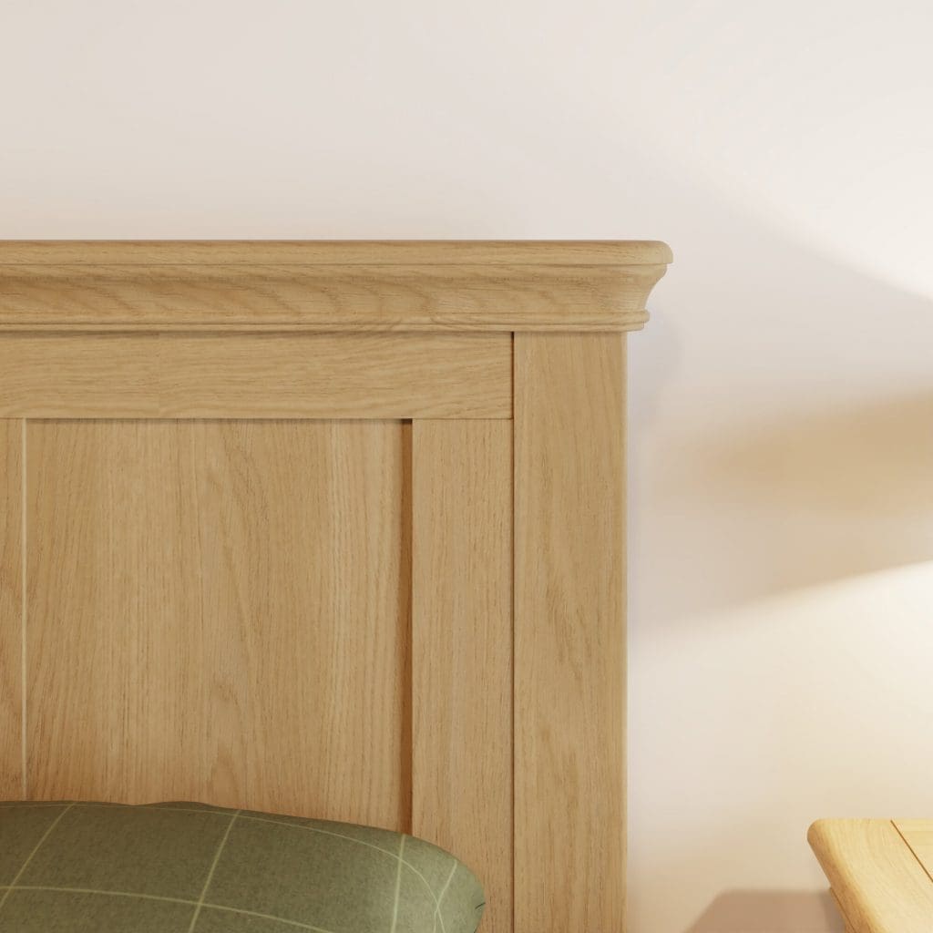 Faire 4ft6 Double Panel Bed in Natural Oak | FWStyle